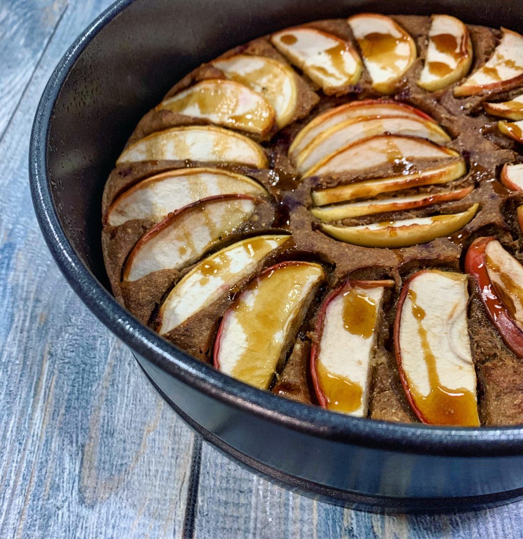 Balsamic, Raspberry and Apple Cake - Penny Benjamin